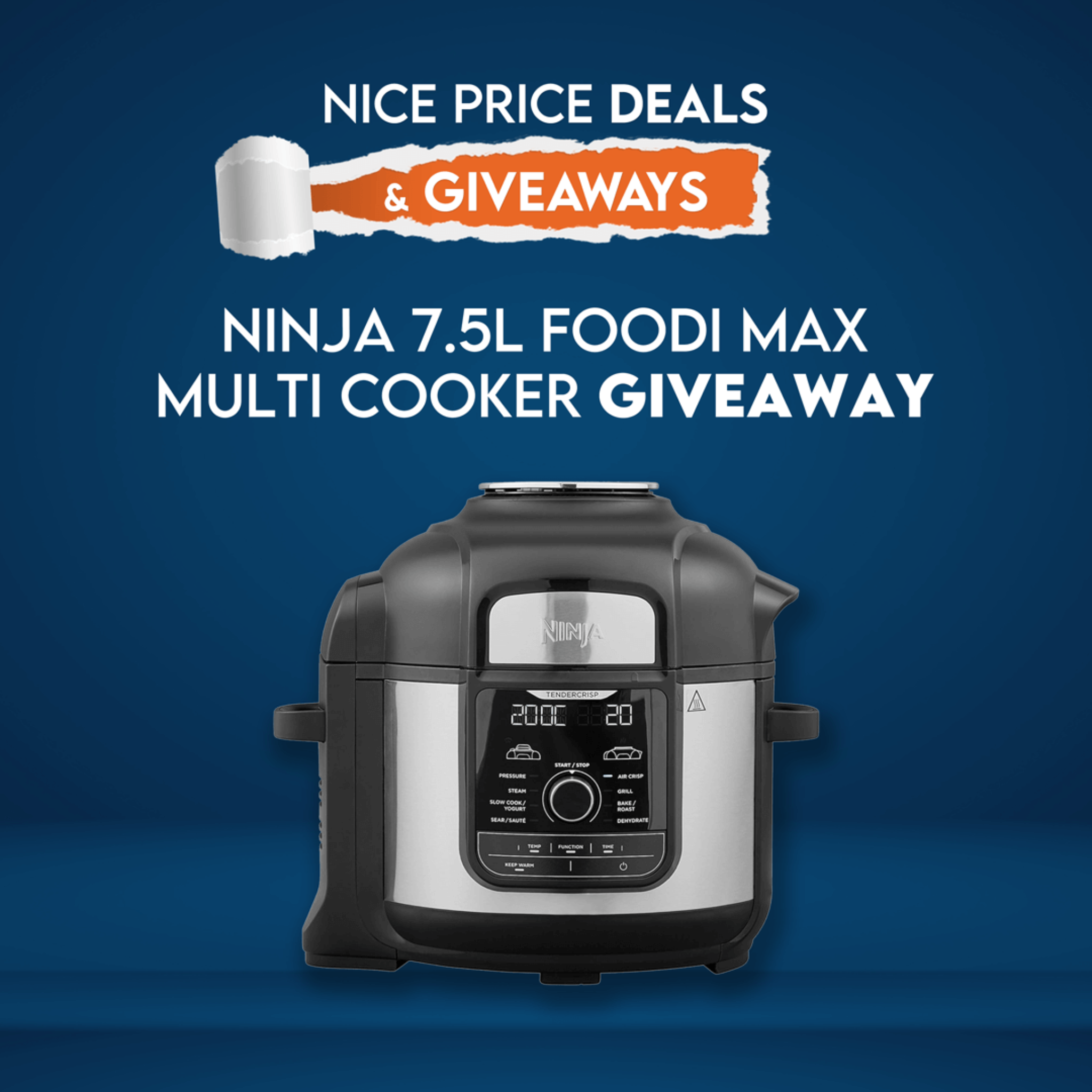 Ninja Foodi MAX Multi Cooker Giveaway - Nice Price Deals